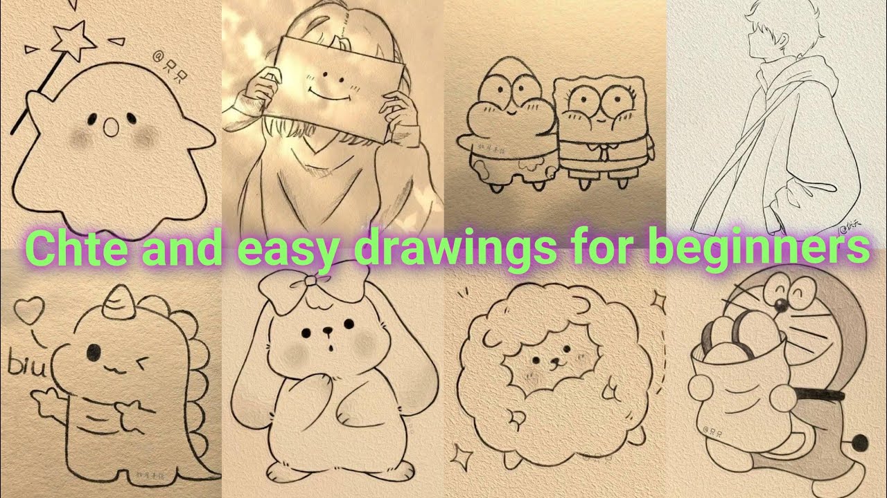 cute and easy drawings for beginners 💡 ️🤗 @AKRarts555 🌟 - YouTube