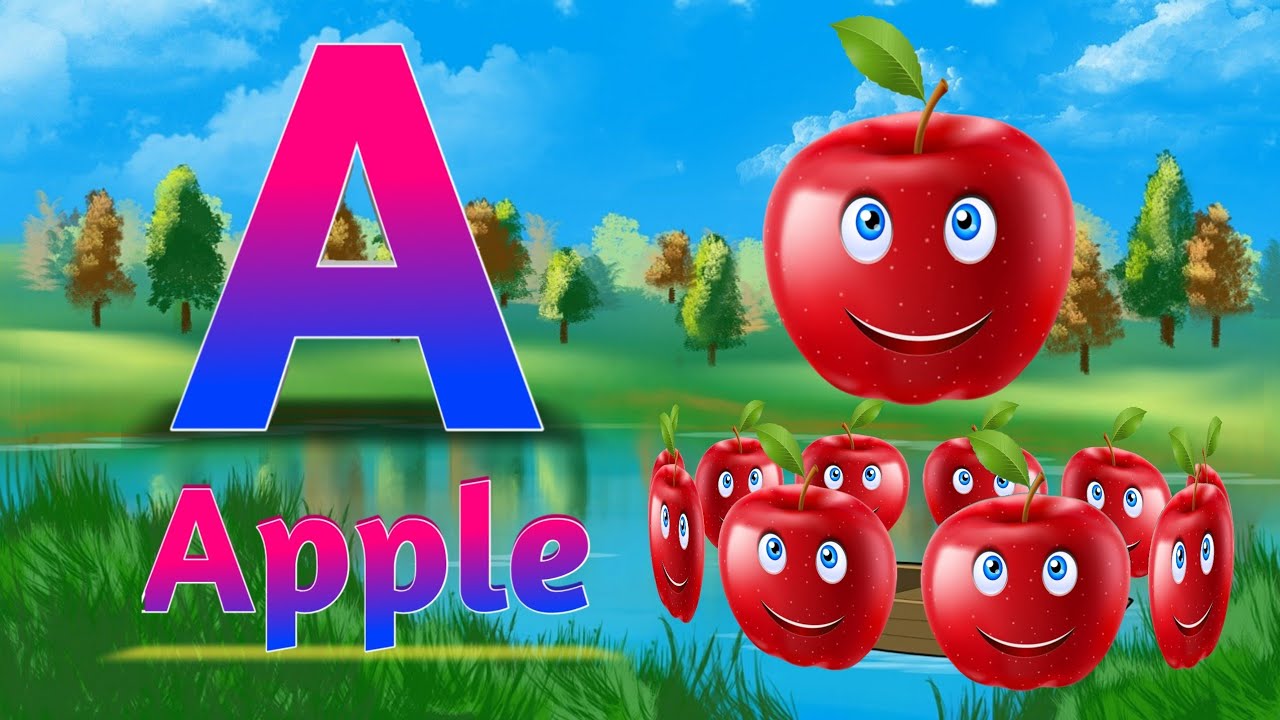 Learn ABCD with Phonics Sounds. ABC song With TWO words for kids ...