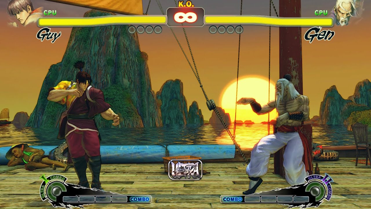 Guy vs Gen! Street Fighter 4 CPU vs CPU - YouTube