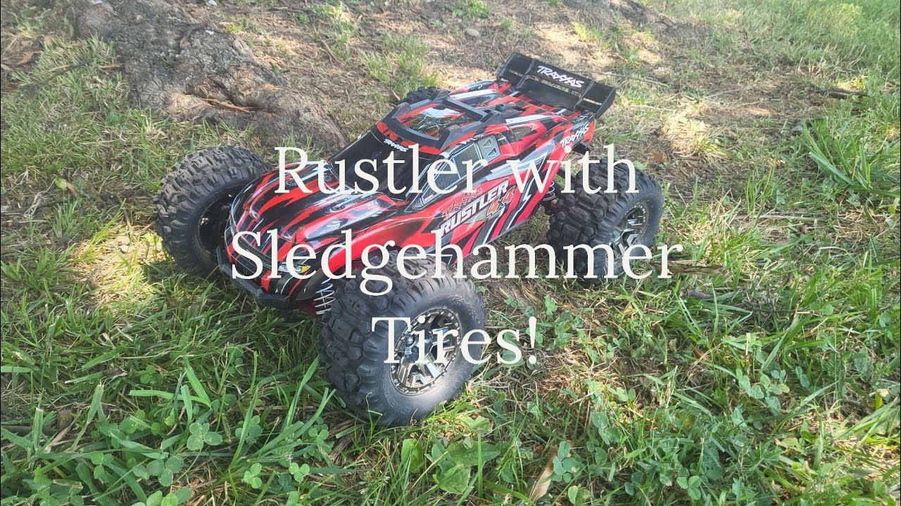 Traxxas Rustler with Sledgehammer Tires Review! - YouTube