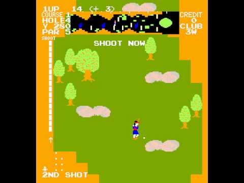 Arcade Game: Tournament Pro Golf (1981 Data East) - YouTube