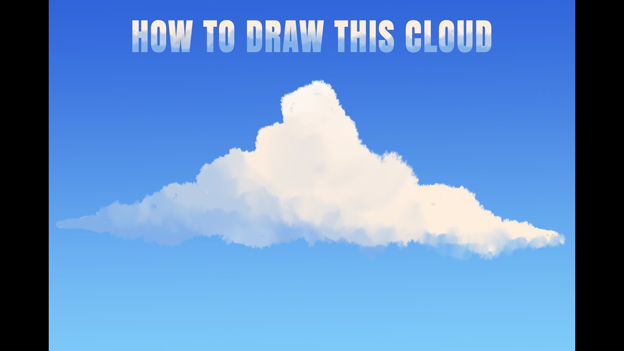 How to draw simple anime cloud - YouTube
