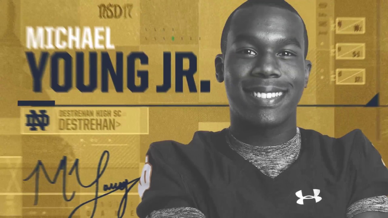 Michael Young Jr Highlights - Notre Dame Football - NSD17 - YouTube