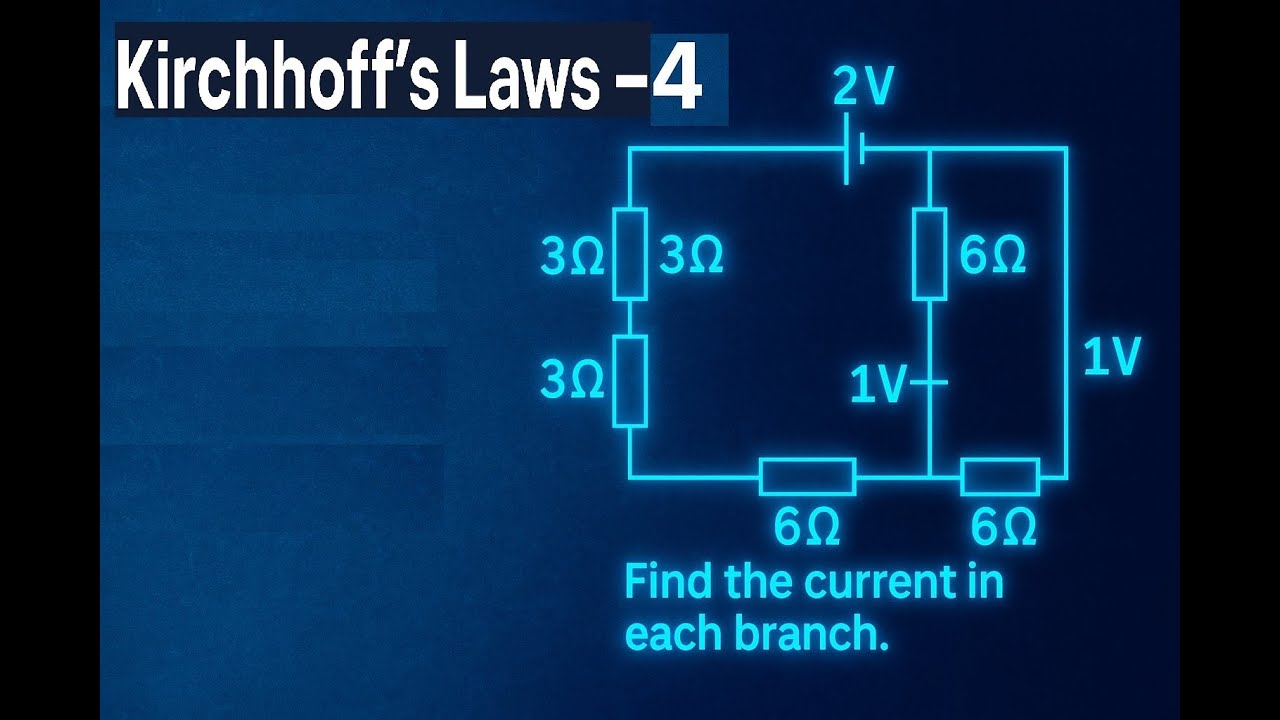 Kirchhoff's Law- Example question 4 - YouTube