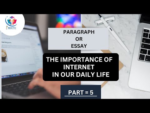 Paragraph / Essay The importance of Internet in our Daily Life - YouTube