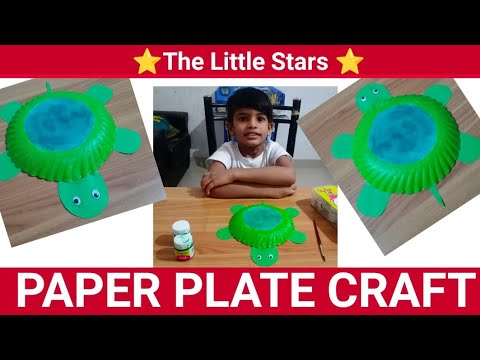 Paper Plate Craft/DIY for kids/Paper plate tortoise by Ichappi - YouTube