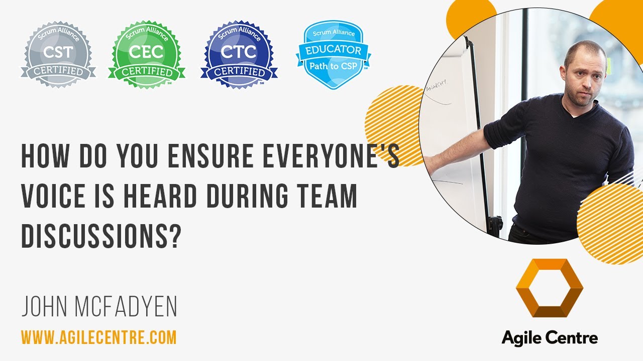 How do you ensure everyone's voice is heard during team discussions ...