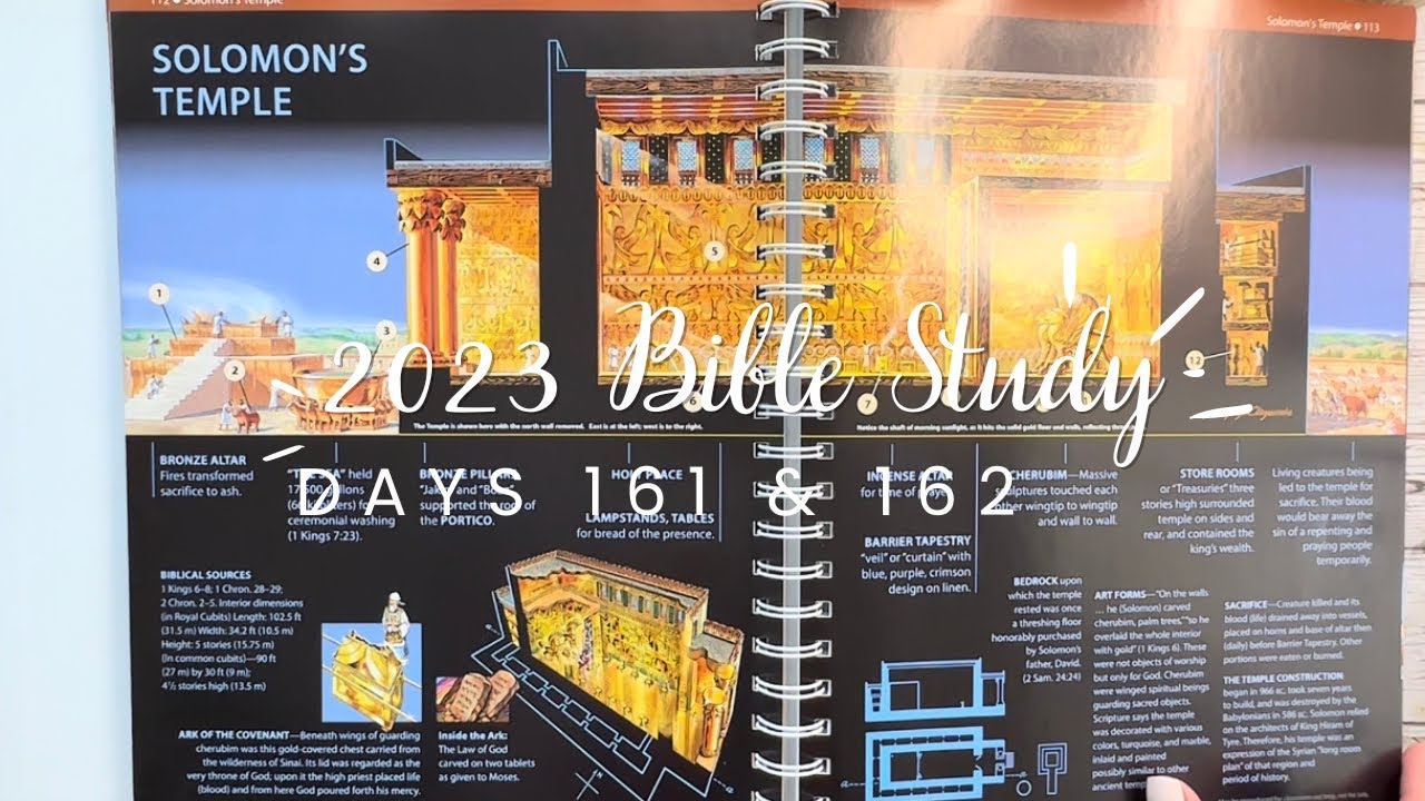 Days 161 162 Proverbs 22 25 1 Kings 5 6 2 Chronicles 2 3 YouTube