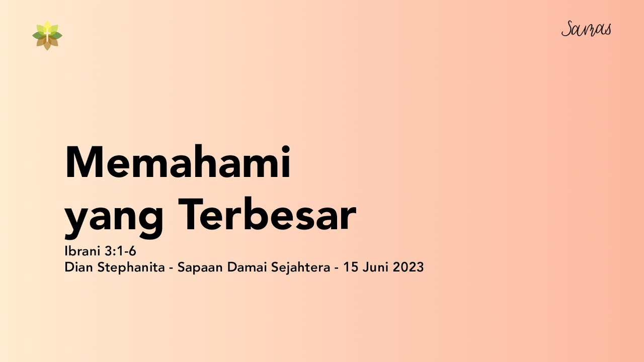 Memahami yang Terbesar - YouTube