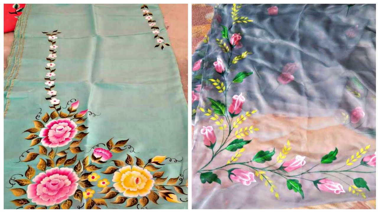 Beautiful Hand Painted Suit Designs Collection for Girls & Women ||# ...