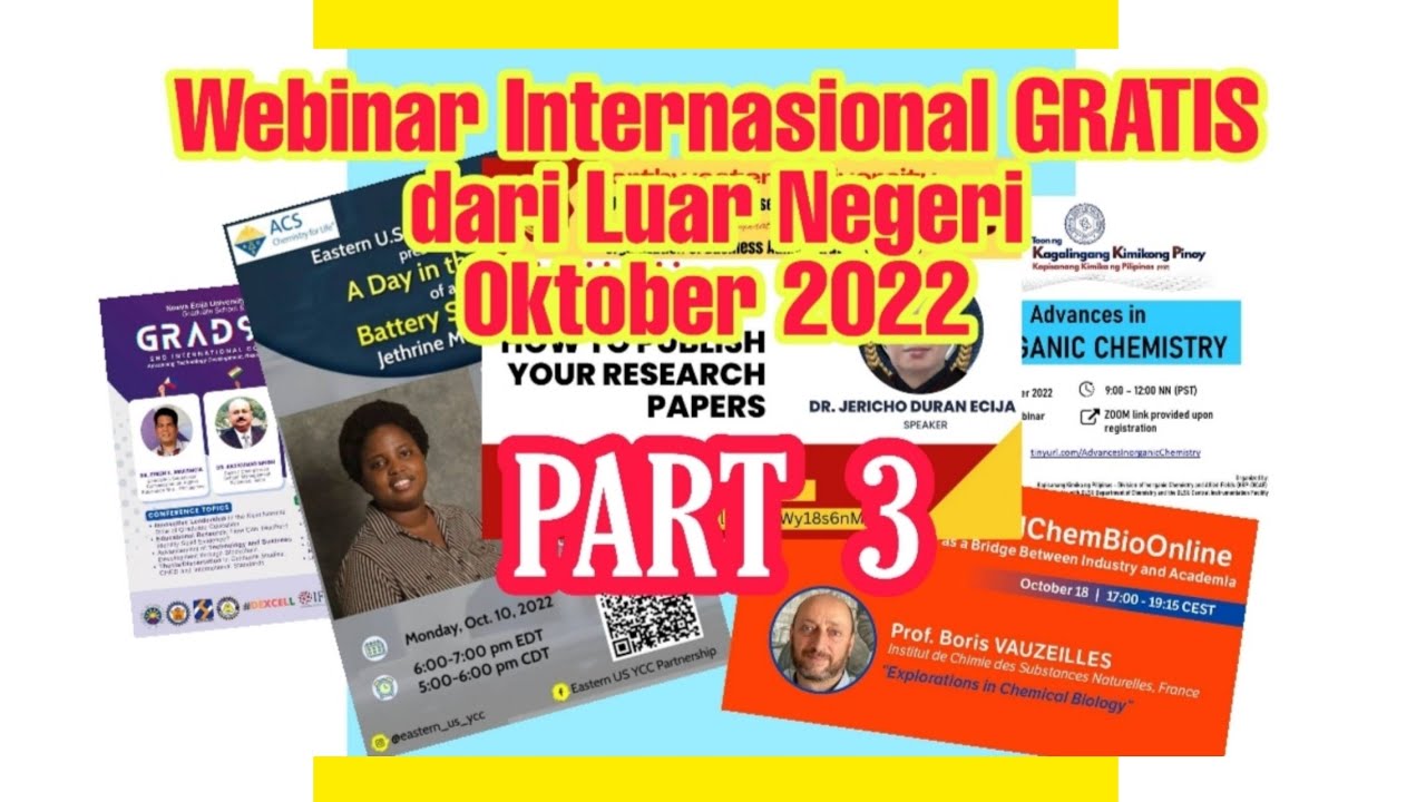 Free International #Webinars | Webinar Internasional Gratis 2022 - YouTube