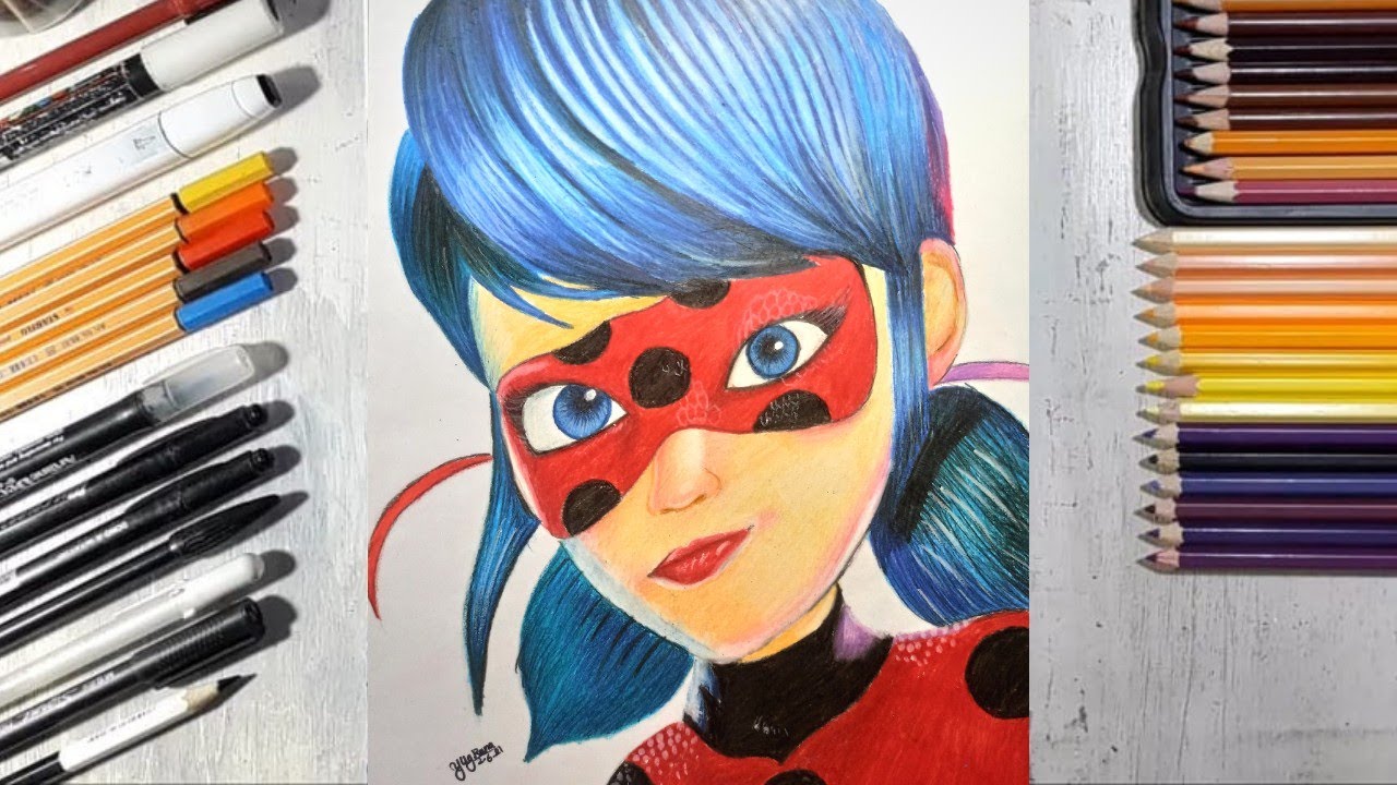 Drawing Miraculous: Ladybug| Yug Arts |Speed Drawing - YouTube