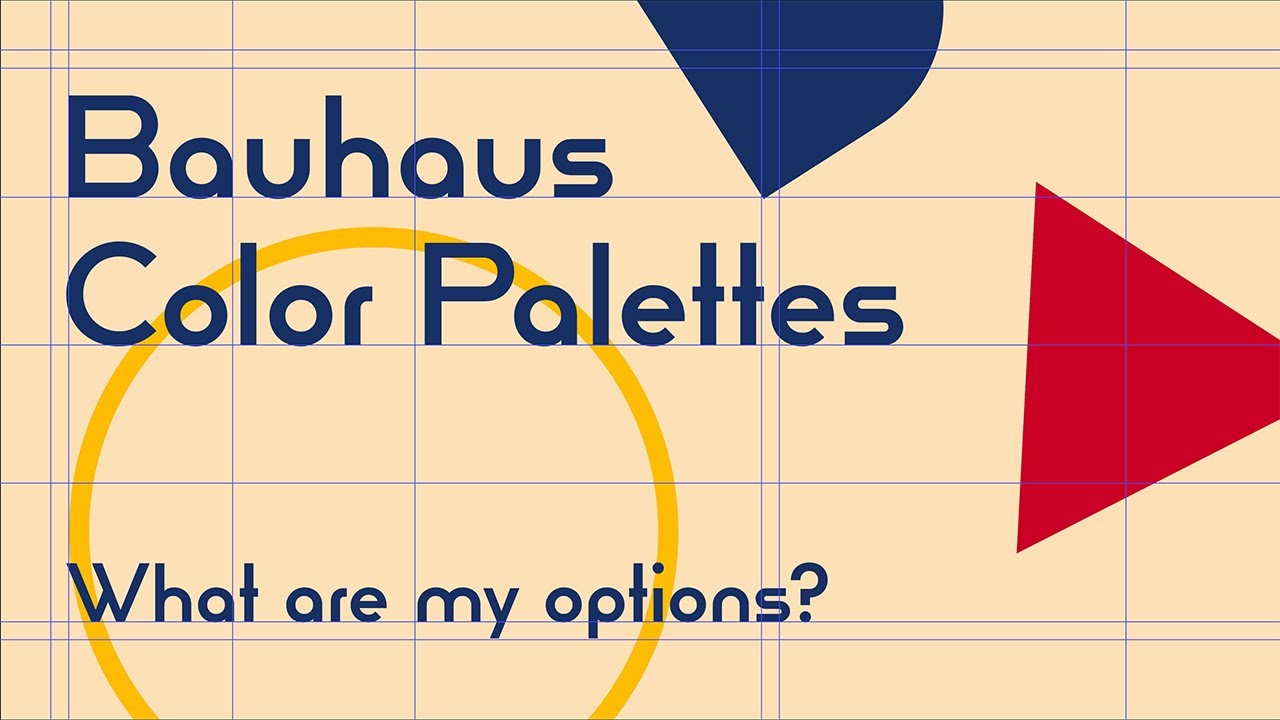 Bauhaus Color Palettes - What Are My Options? #graphicdesign #Bauhaus ...