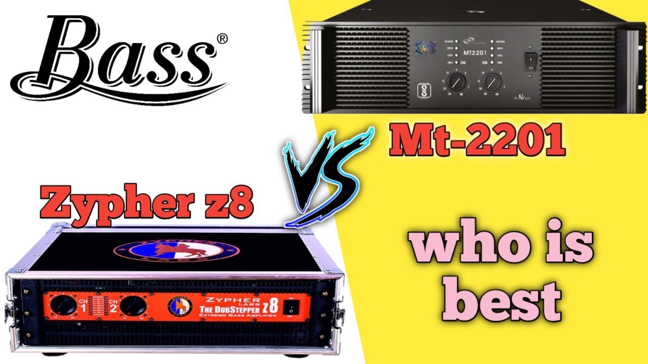 Zyper Z8 vs mt-2201 Amplifier | bass ke liye konsi Amplifier le nx ...