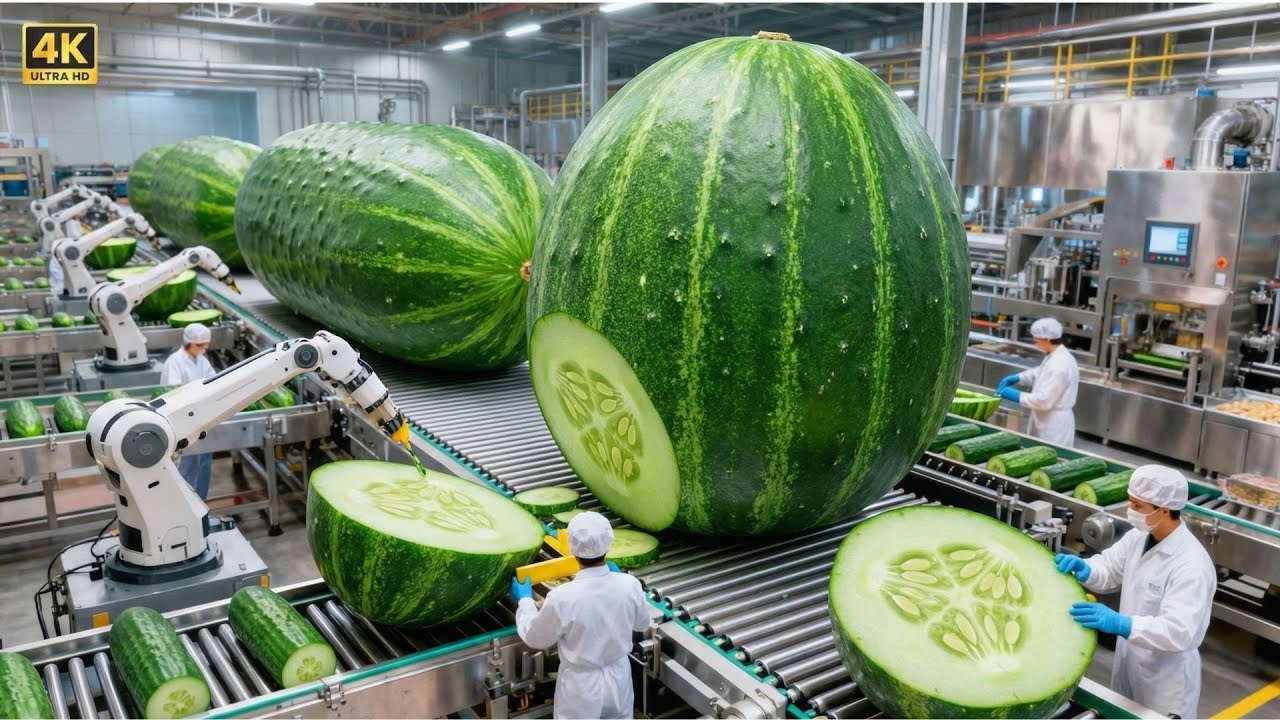 Inside a High-Tech Cucumber Factory: From Farm to Fresh Produce (The ...