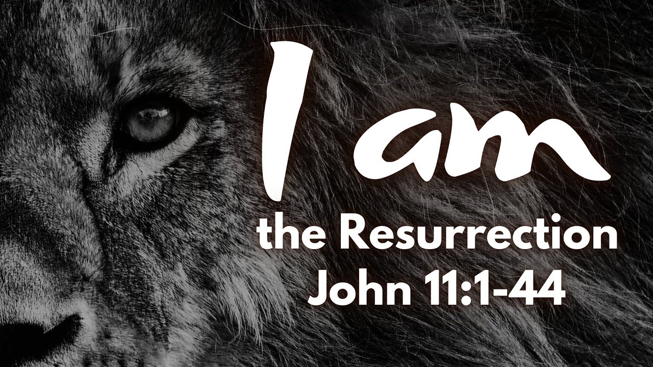 "I Am the Resurrection" John 11:1-44 - YouTube
