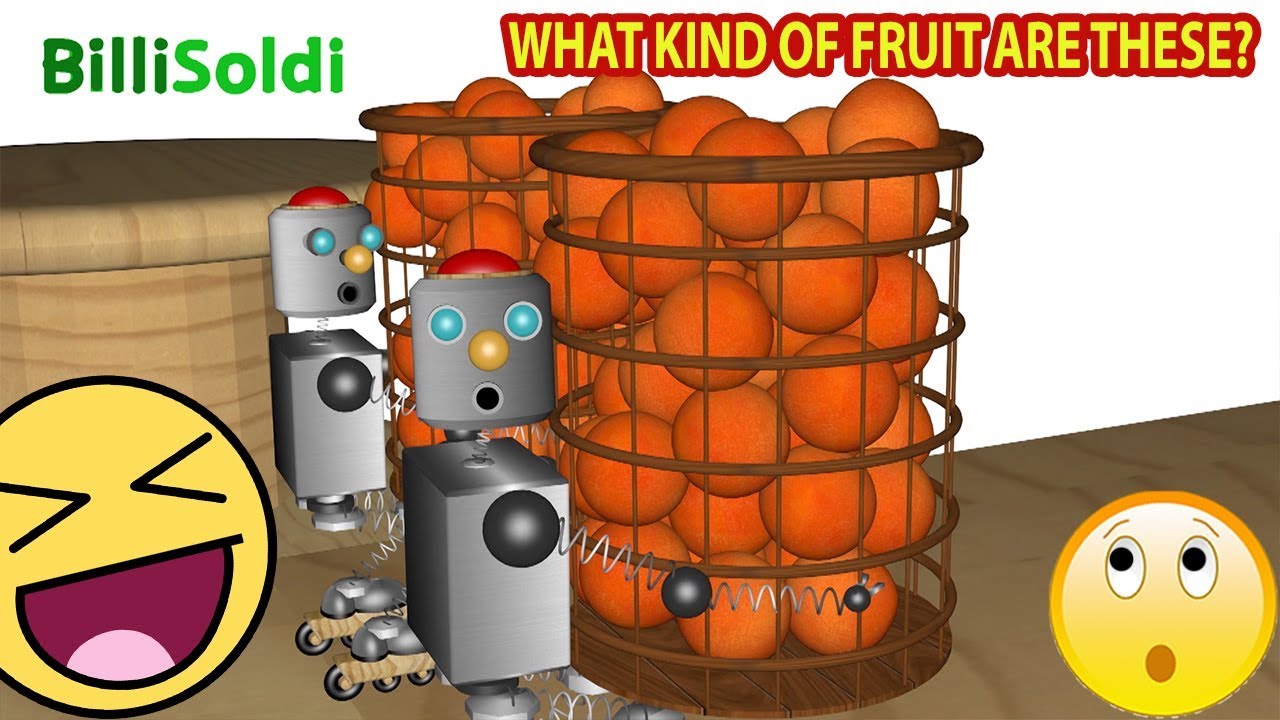 LEARN FRUITS - THE ROBOTS WILL LEARN NEW FRUITS #kids - Cartoon videos ...