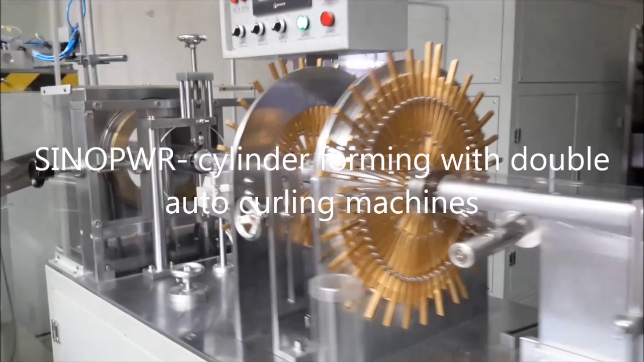 Cylinder forming with double auto curling machines - YouTube