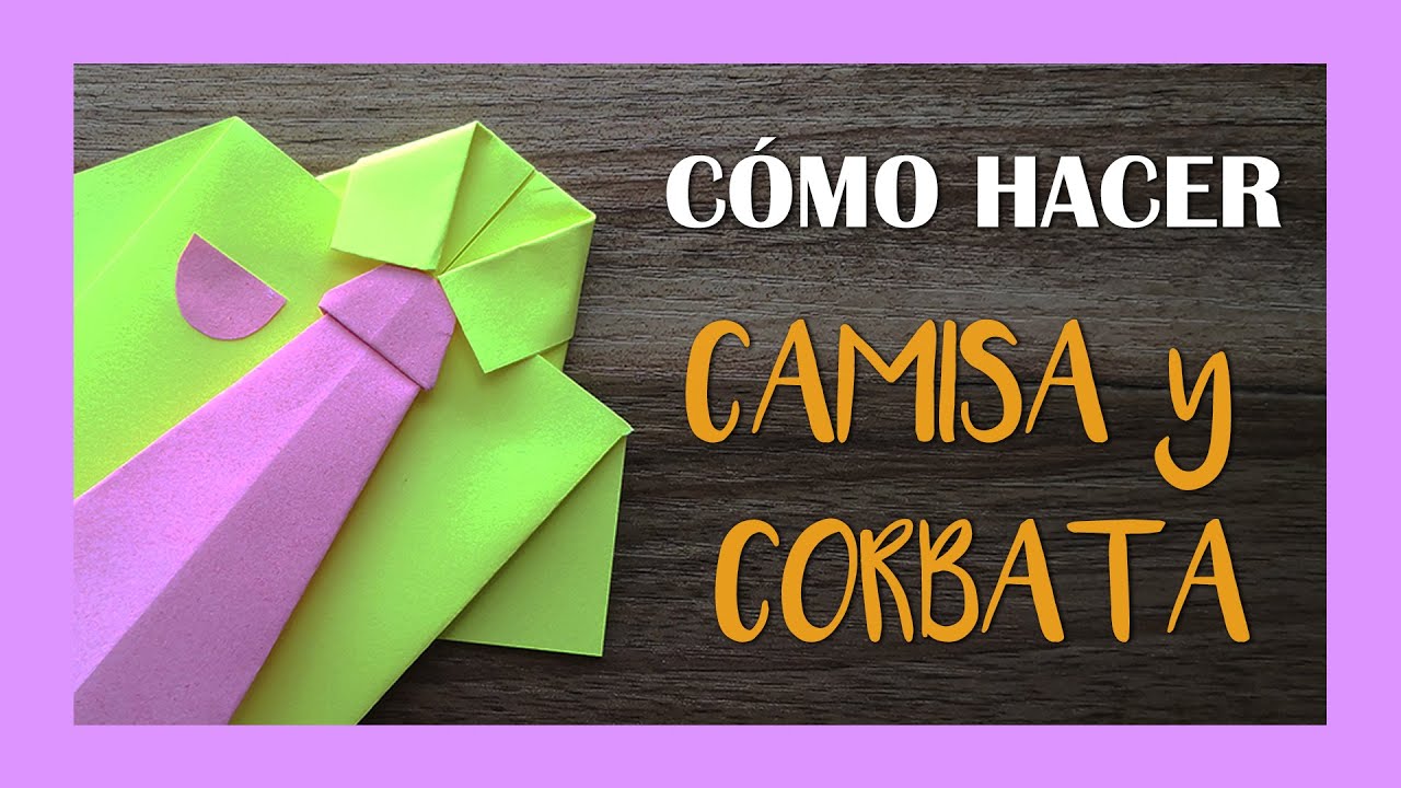 CAMISA Y CORBATA DE PAPEL (Origami) 👔 | Súper fácil - YouTube