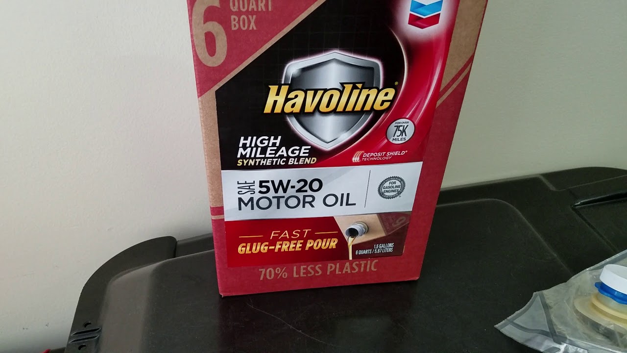Havoline Boxed Motor Oil, High Mileage Synthetic Blend, Eco Friendly ...