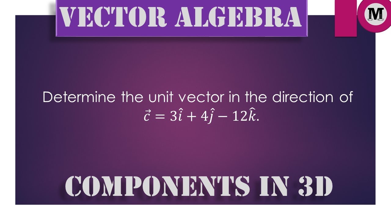 5.4 | Vectors | Algebra of Vectors - Coordinates Of Vectors in 3D ...