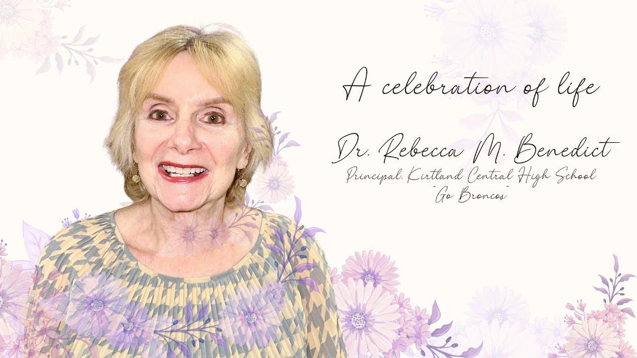Celebration of Life for Dr. Rebecca M. Benedict - YouTube