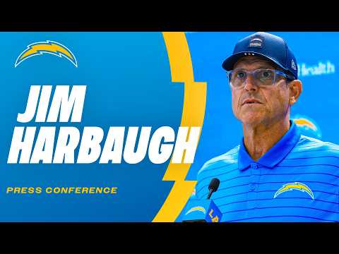 Harbaugh On Ladd McConkey Status & Cardinals Recap | LA Chargers