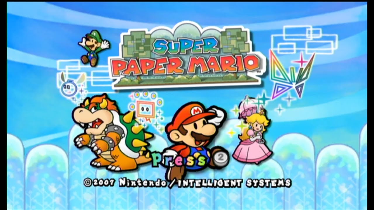 Super Paper Mario Gameplay (Nintendo Wii) - YouTube