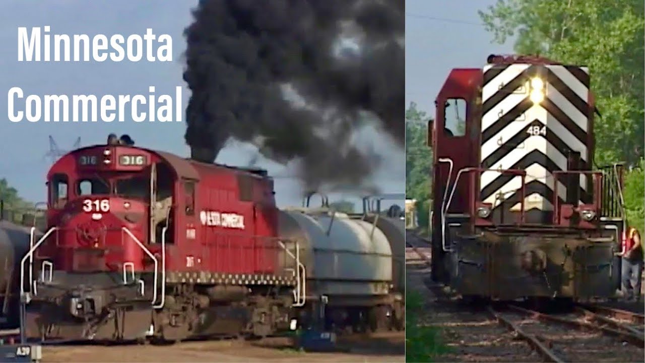 Minnesota Commercial Railway - 70 Year Old Locomotives Smoking Like ...
