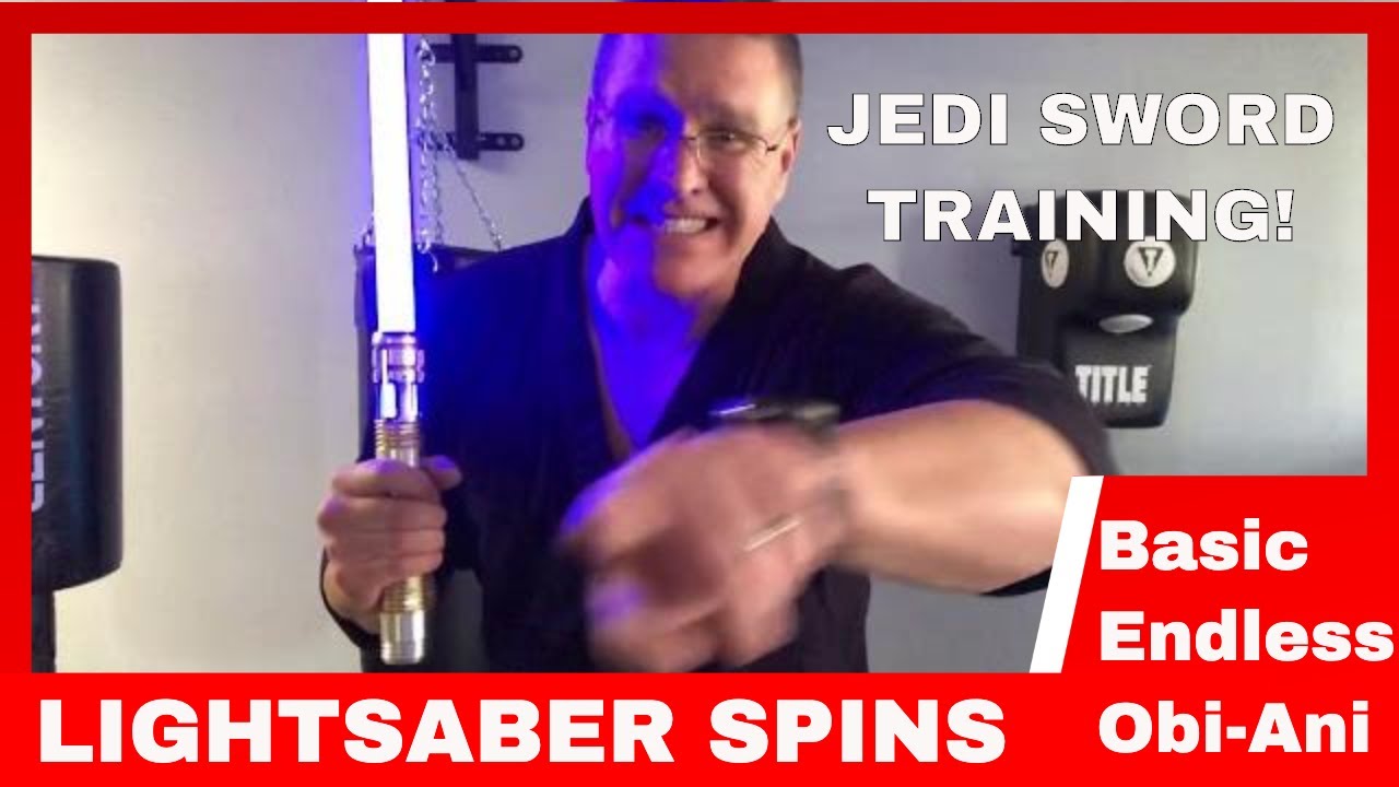 LIGHTSABER SPINS TUTORIAL AND WORKOUT - YouTube