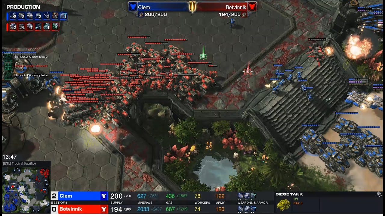 Starcraft II DreamHack Masters 2022 Valencia Jul1 Botvinnik(T) v Clem(T ...
