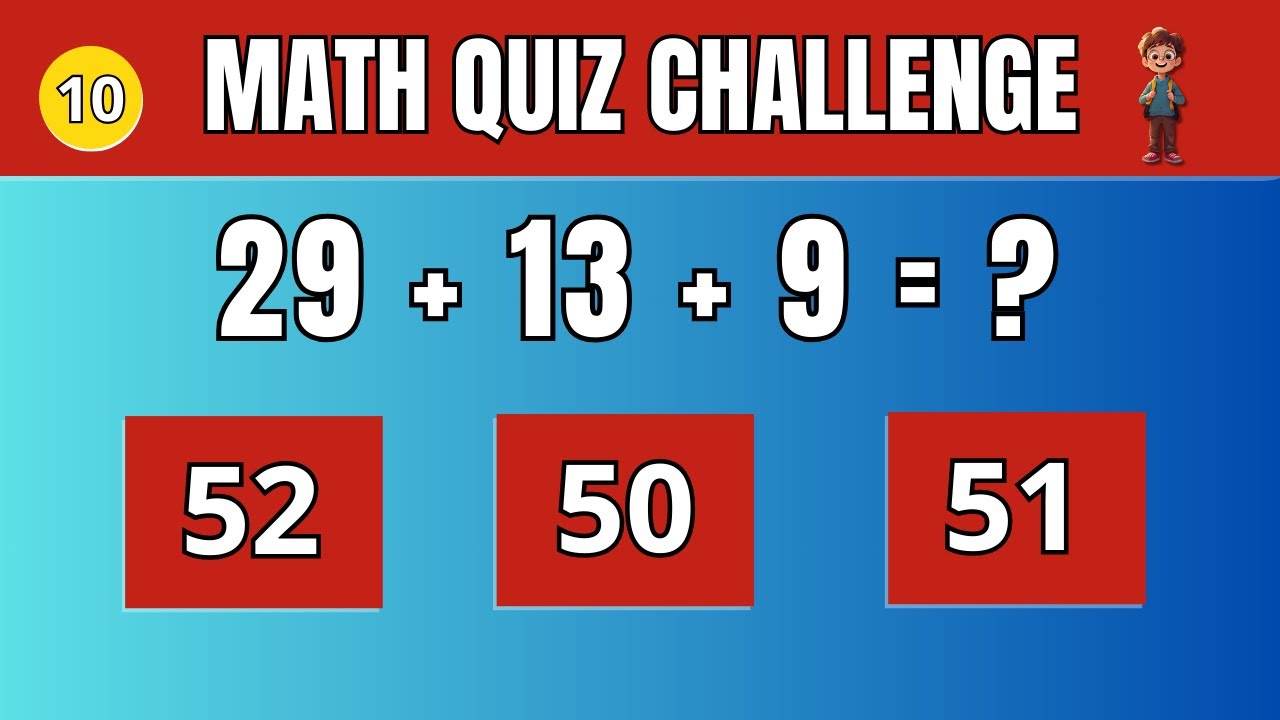 Can You Solve These 20 Math Questions? Test Your Skills! - YouTube