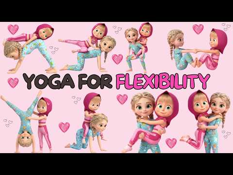 Elsa & Macha Fun Partner Yoga for Kids | Full Body Flexibility, Stretching & Balance Adventure