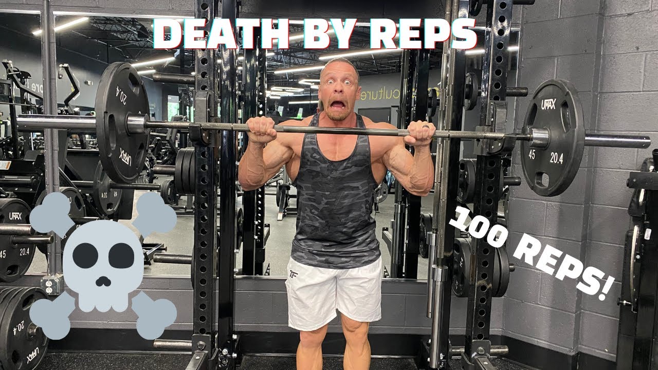 DEATH BY REPS (and time!) - 100 Rep Shoulder Press (TRY THIS FOR HUGE ...