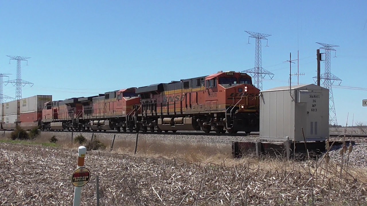 BNSF 6906 East Mazon, IL 4/20/19 - YouTube