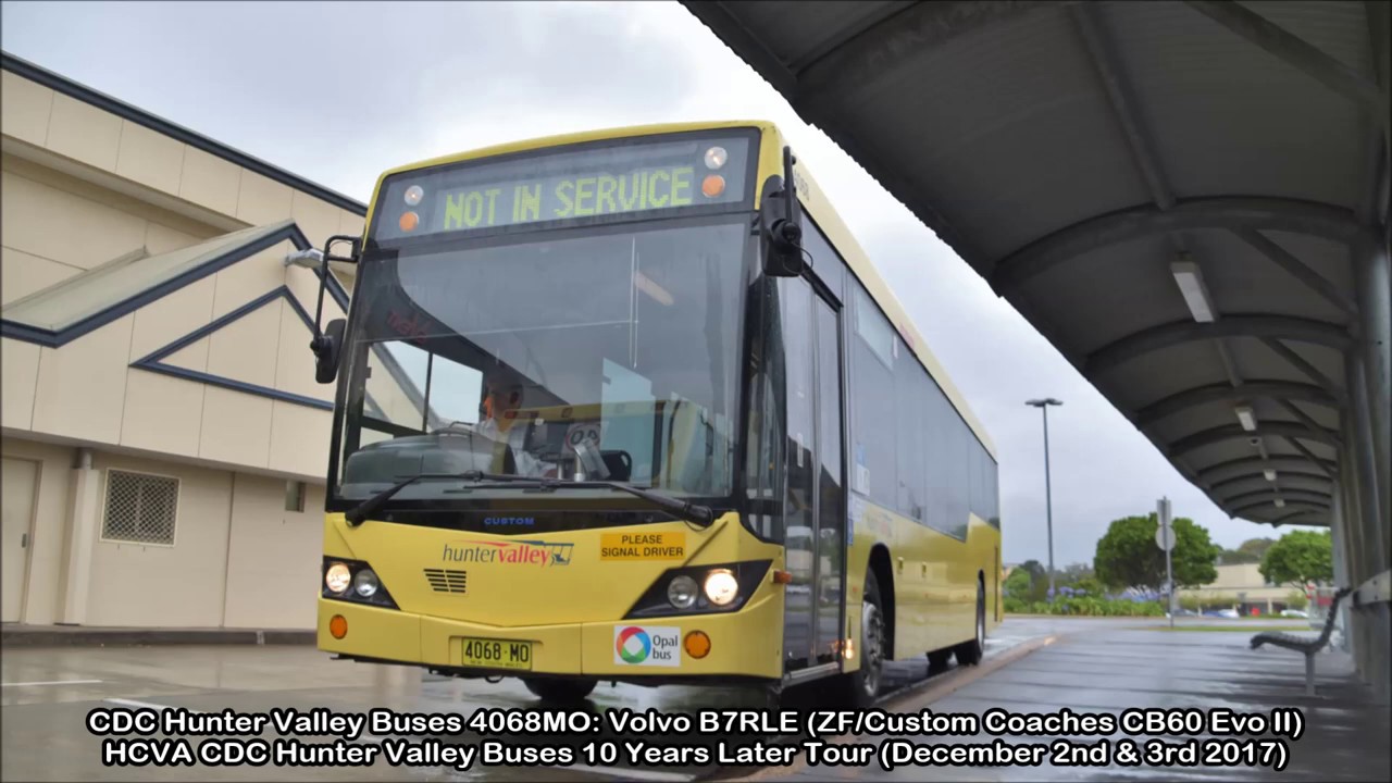 CDC Hunter Valley Buses 4068MO: Volvo B7RLE (ZF/CC CB60 Evo II) - YouTube