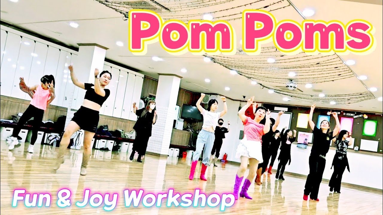 Pom poms Line Dance | 팜팜스 라인댄스 | Fun & Joy Workshop #구미라인댄스 - YouTube
