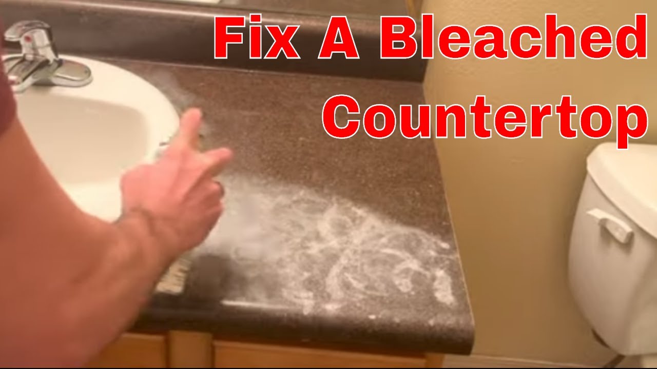 How To Fix Bleach Stain On Countertop