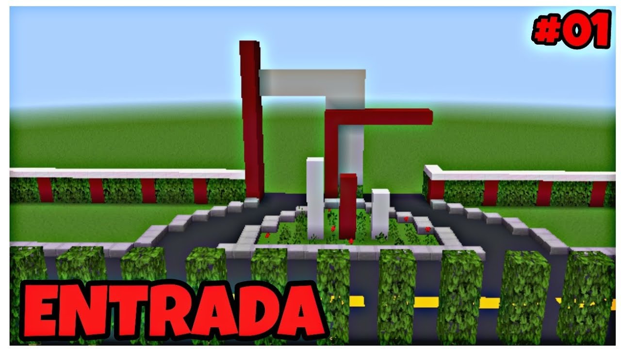 Como construir uma entrada de cidade no Minecraft! Construindo uma ...