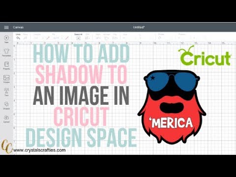 How to add shadow to an image in Cricut Design Space - YouTube