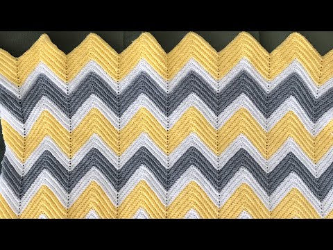 ZİGZAG BATTANİYE #blanket #crochet