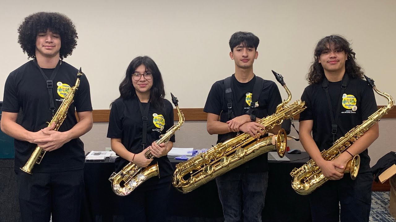 2023 Region V Day 3- George Bush High School Saxophone Quartet - YouTube