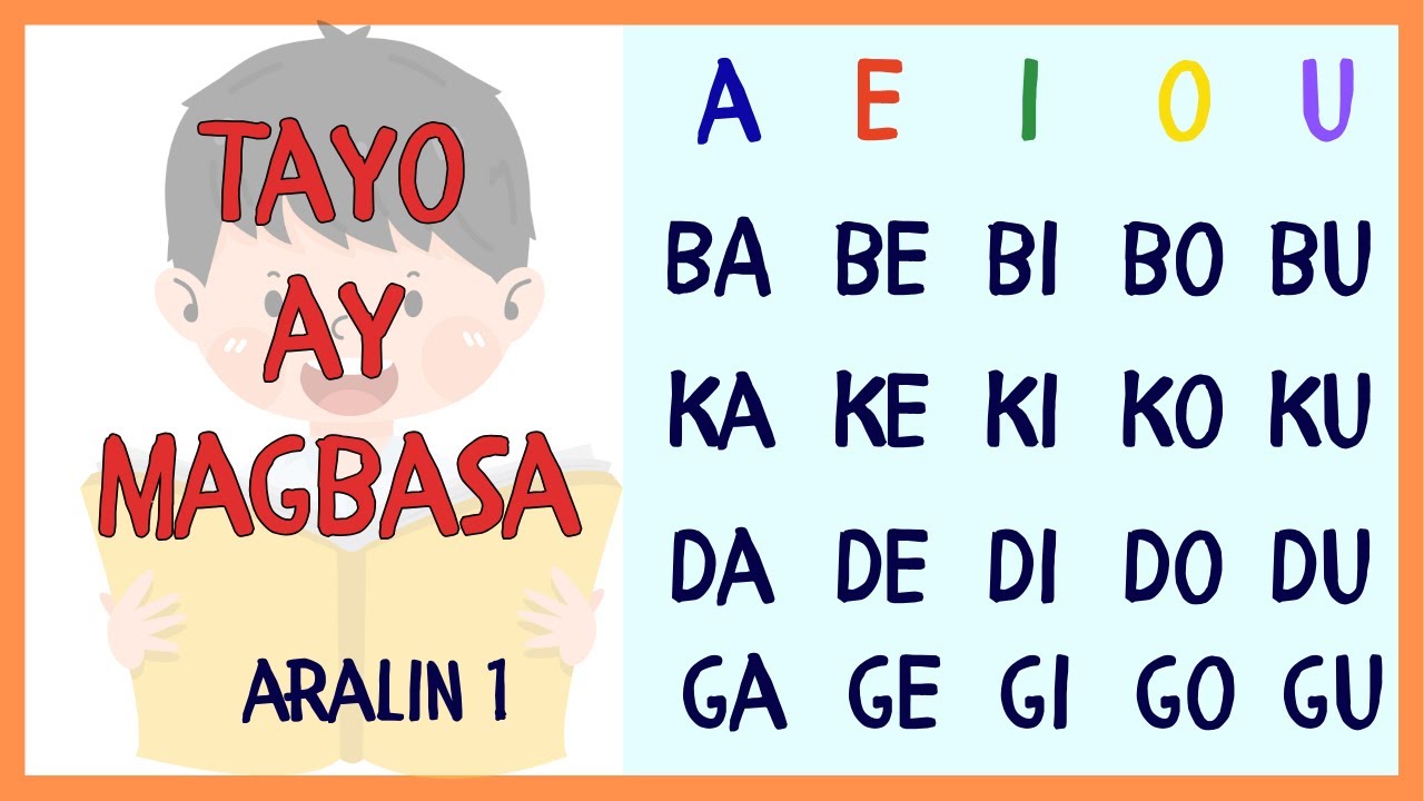 TAYO'Y MAGBASA - Aralin 1 - Pagsasanay sa Pagbasa - Filipino Phonics ...