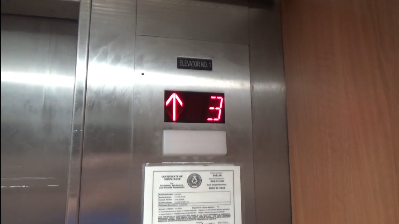 Westinghouse Hydraulic Elevator @ Taylor Place East - Sherman, TX - YouTube