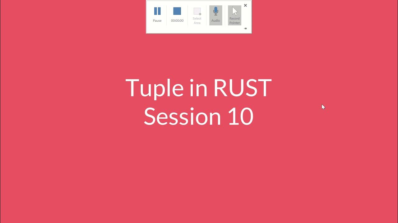 10. Tuples in RUST - YouTube