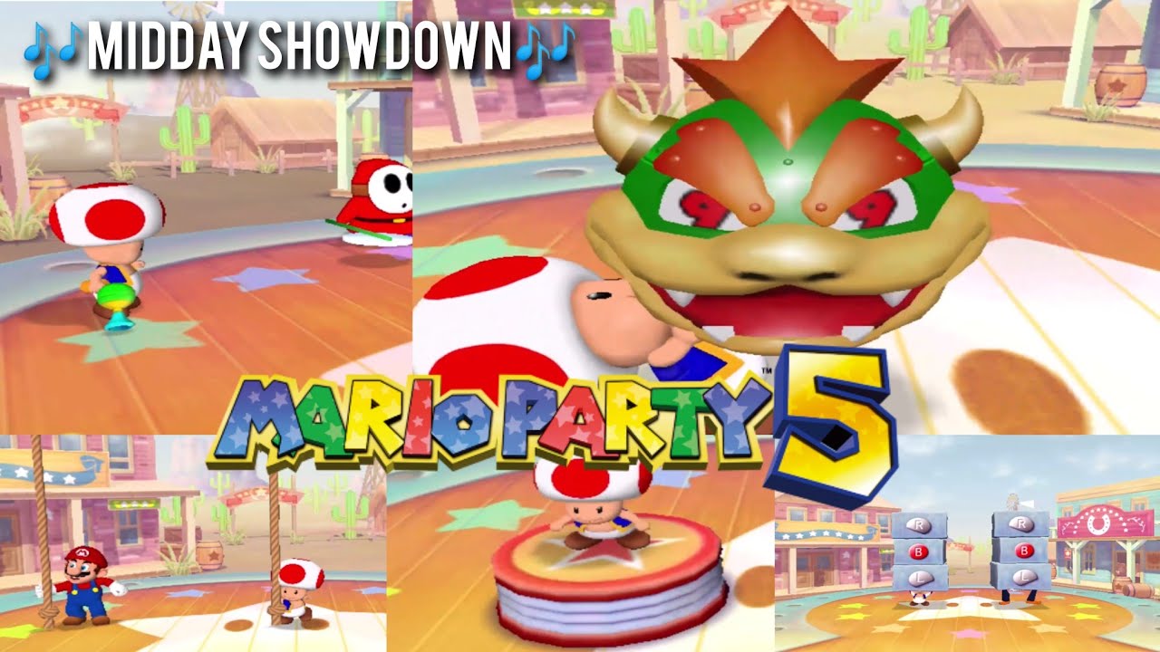 Mario Party 5 "Midday Showdown" minigames - YouTube