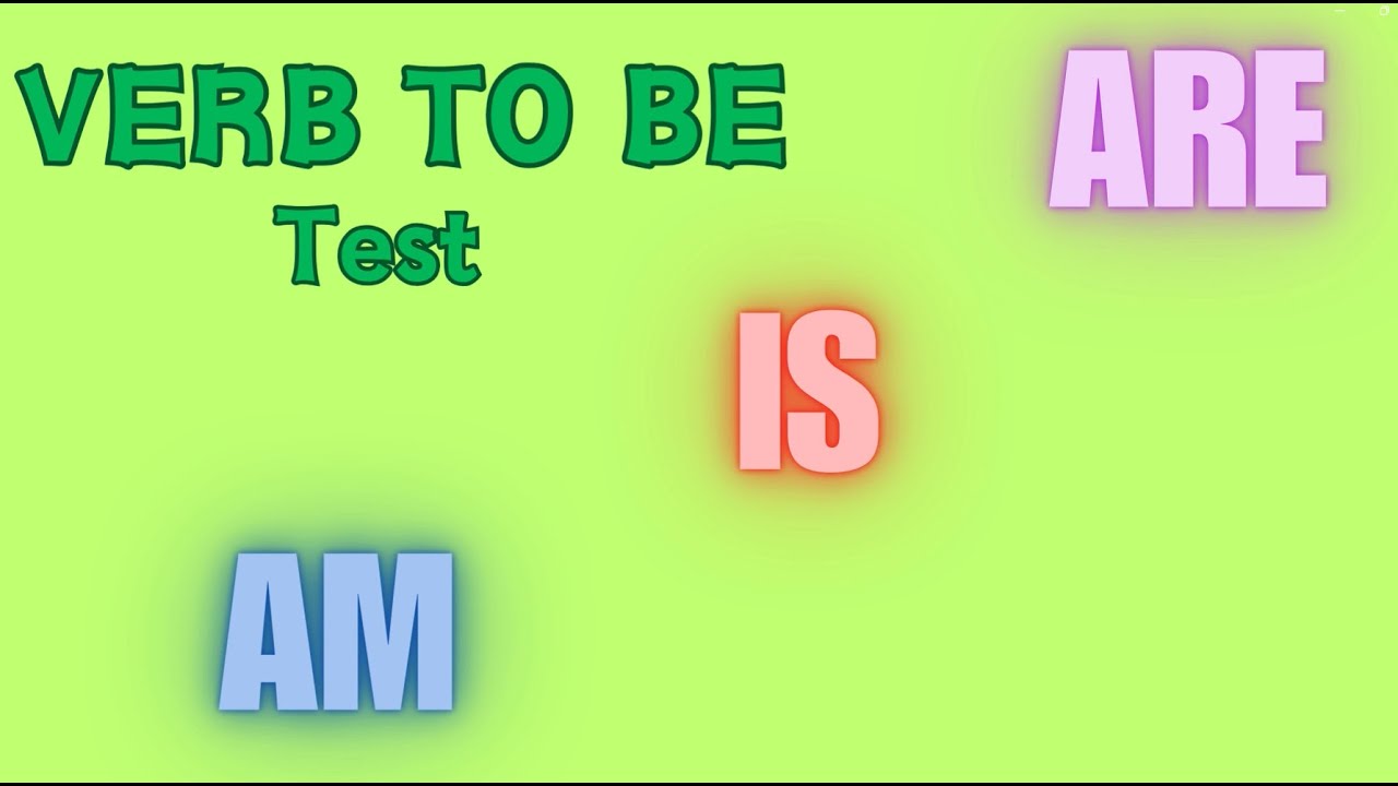 Am - Is - Are | Test | English Grammar - YouTube