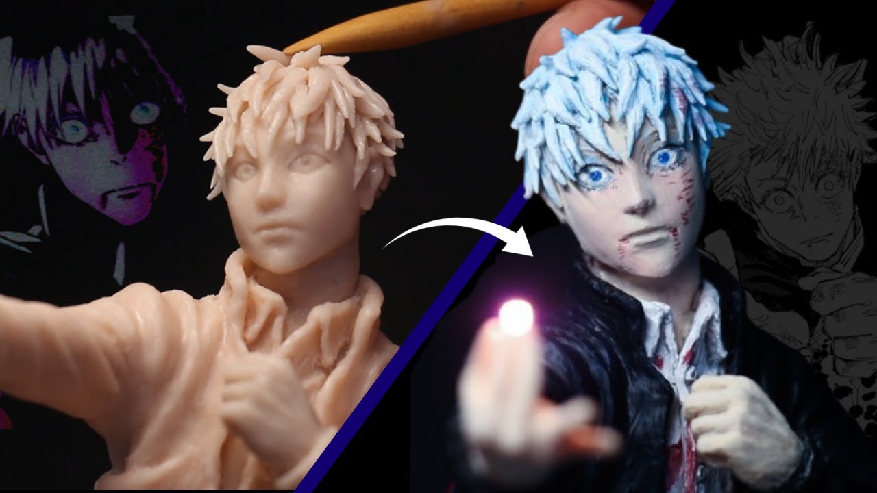 Sculpting GOJO | Jujutsu Kaisen [Timelapse] - YouTube