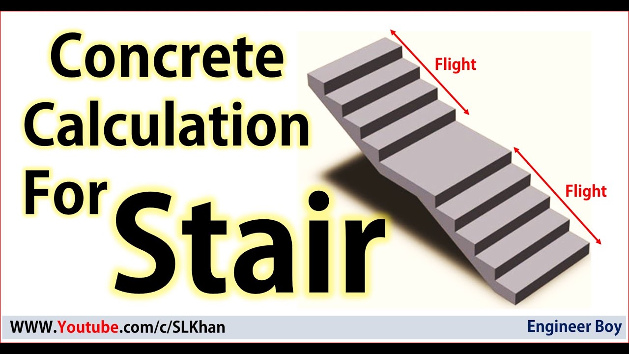 How to calculate quantity of stair - YouTube