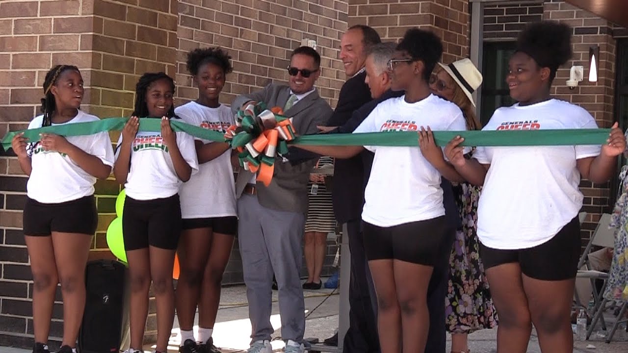 New School Ribbon-Cutting Ceremony - YouTube